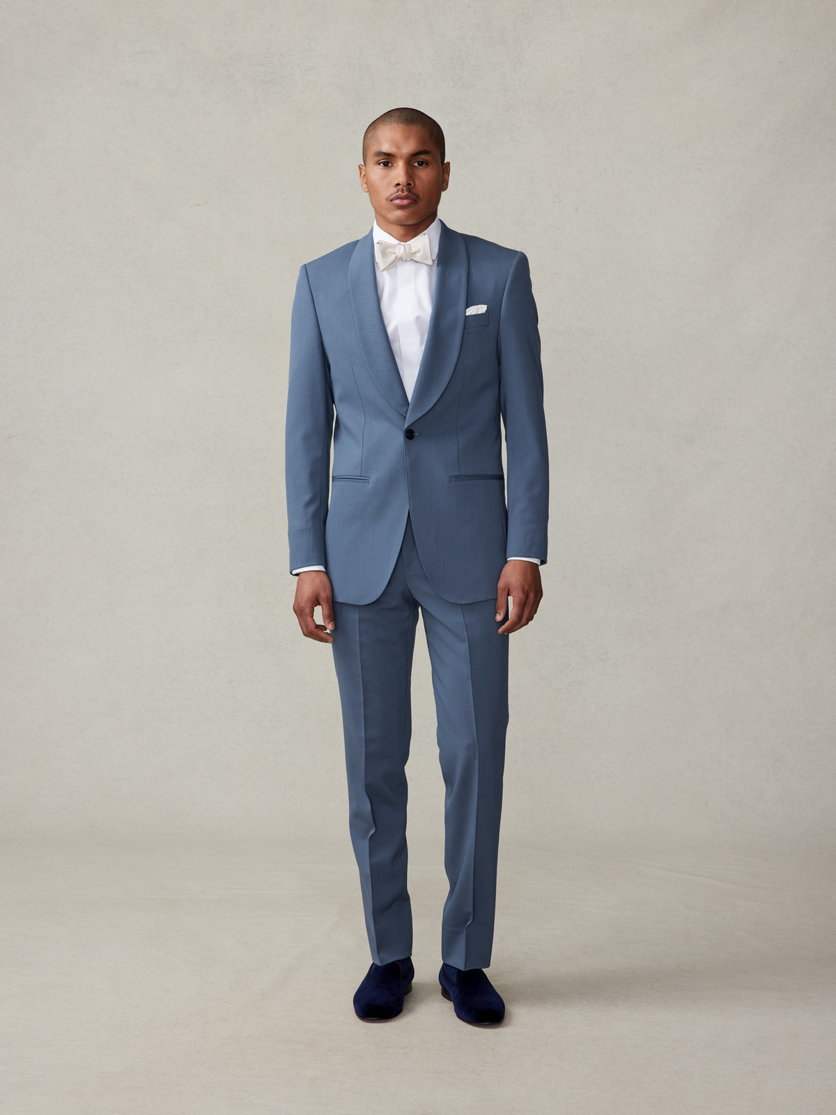 Light Blue Tuxedo | Shawl Collar Style | The Black Tux