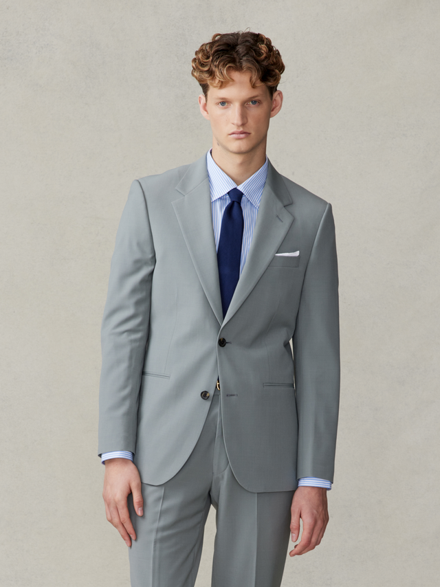 Sage Essentials Suit Swatch | The Black Tux