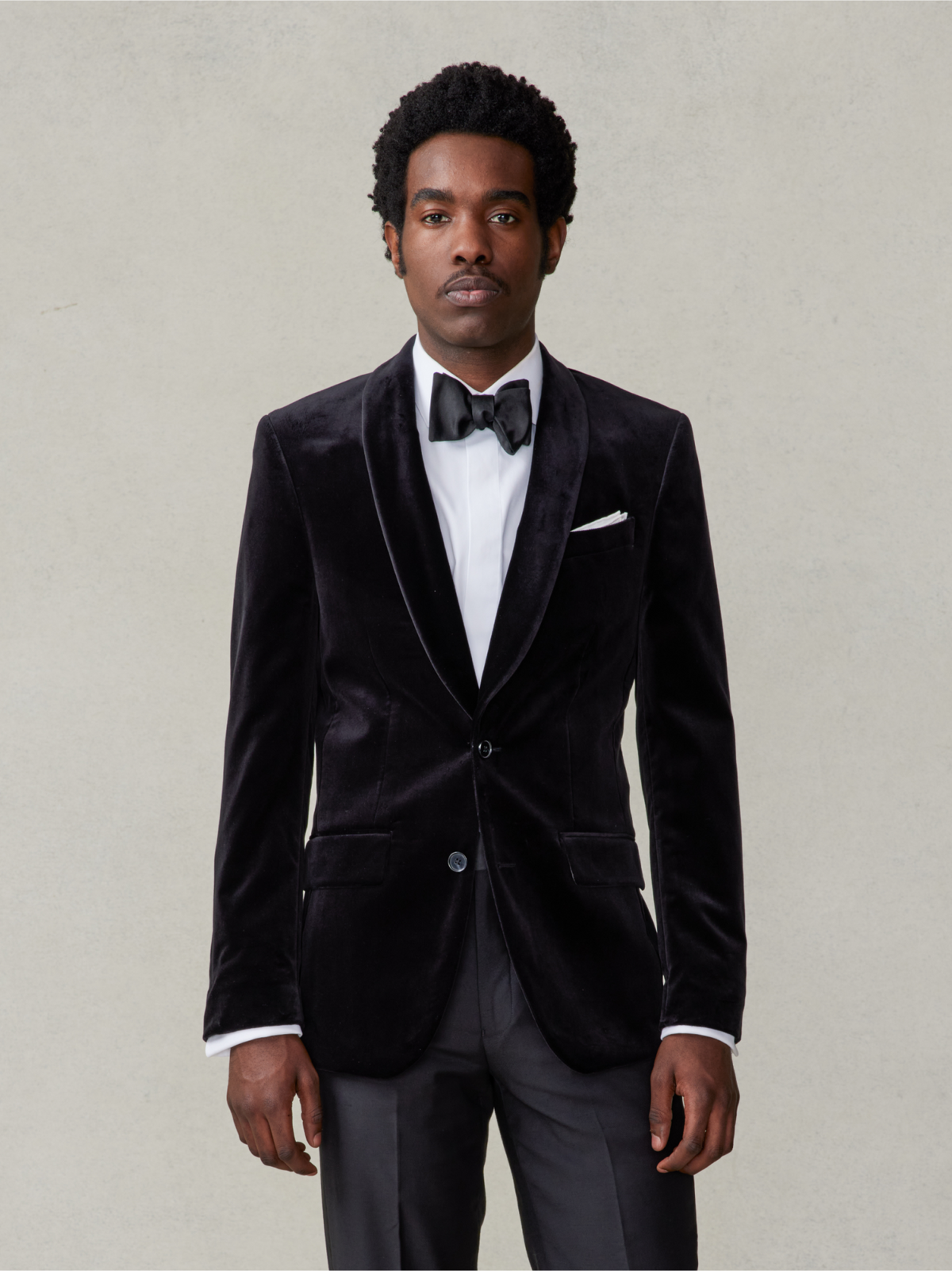 Black Velvet Jacket Tuxedo | The Black Tux