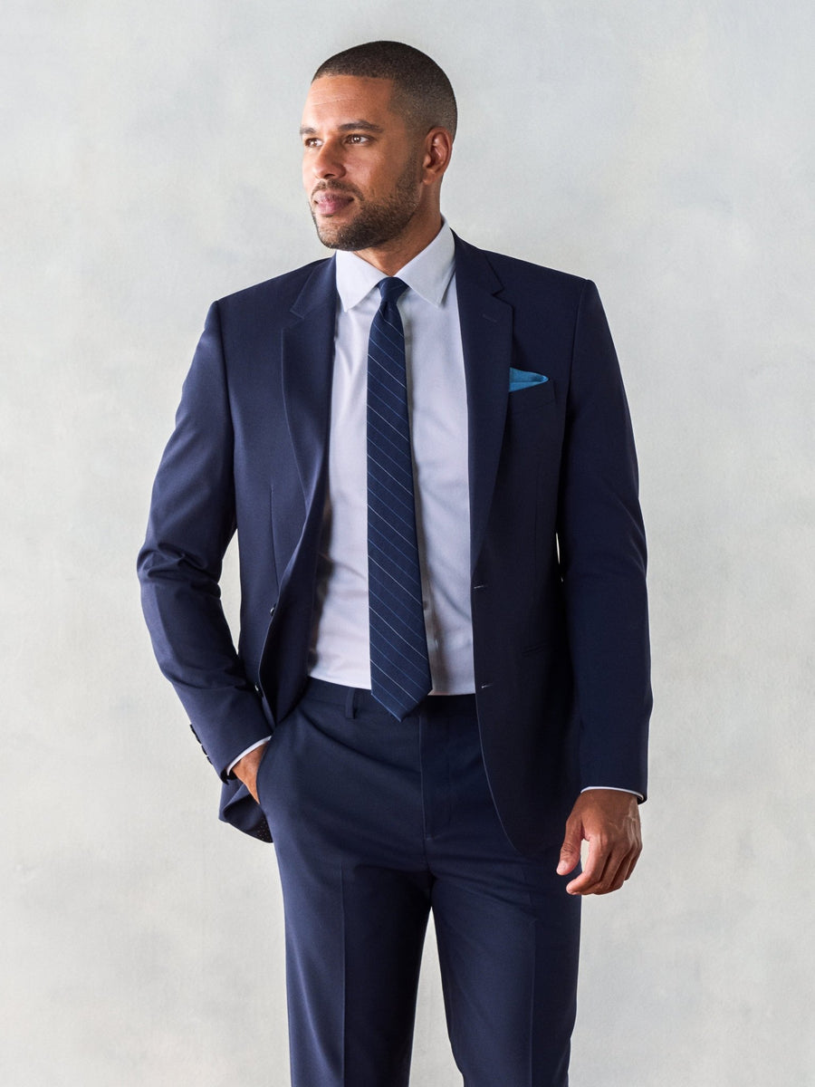 Essential True Navy Suit | The Black Tux