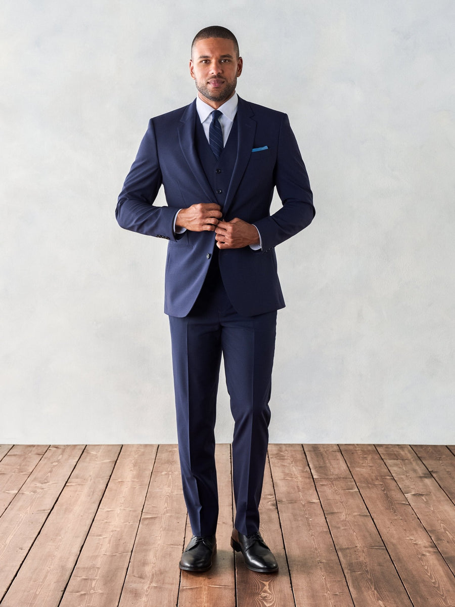 Essential True Navy Suit | The Black Tux